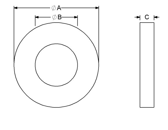 Structural Flat Washers 1 x 2 in F436 Hard Steel HDG