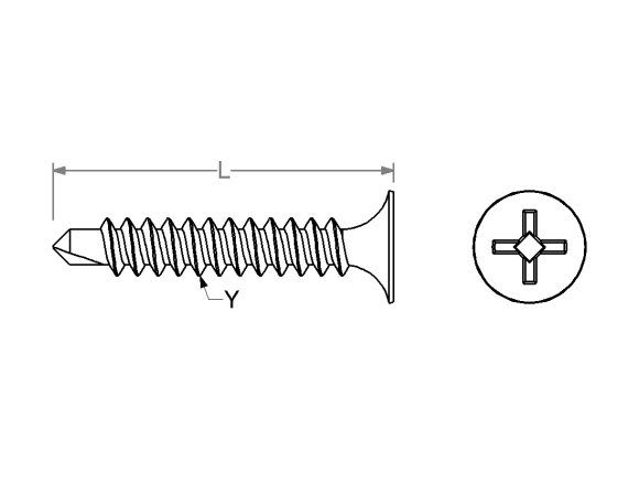 Bgl Hd Dwal Scr #8x2-5/8 ST GPHS