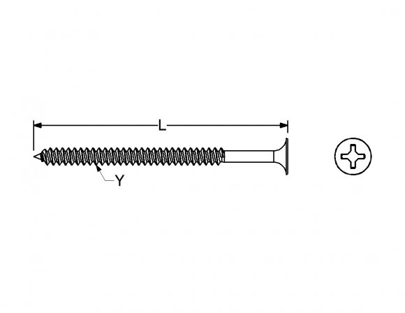 Bgl Hd Dwal Scr #6x2-1/4 ST ZY3