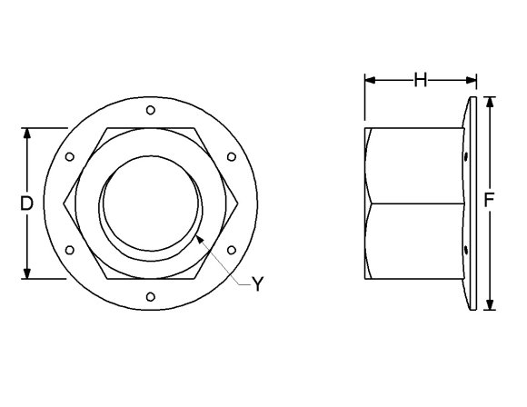 Top Lock Flange Hex Nuts 3/8-16 x .425 in G Steel Phos Oil