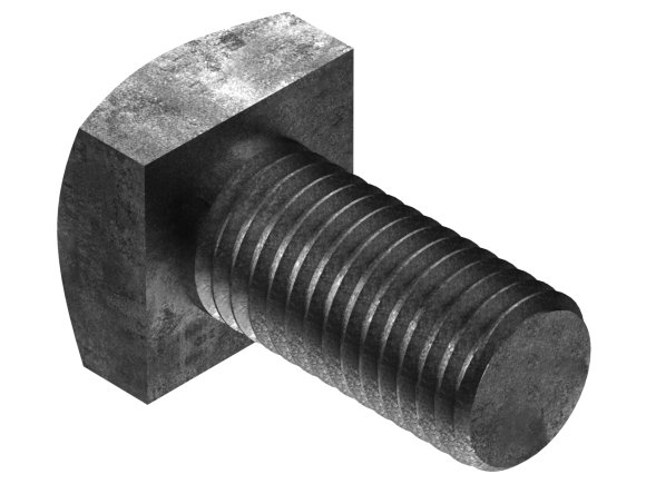 Square Head Bolts 5/8-11 x 1-1/2 in Steel HDG