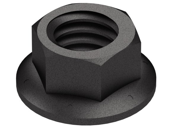 Top Lock Flange Hex Nuts 3/8-16 x .425 in G Steel Phos Oil