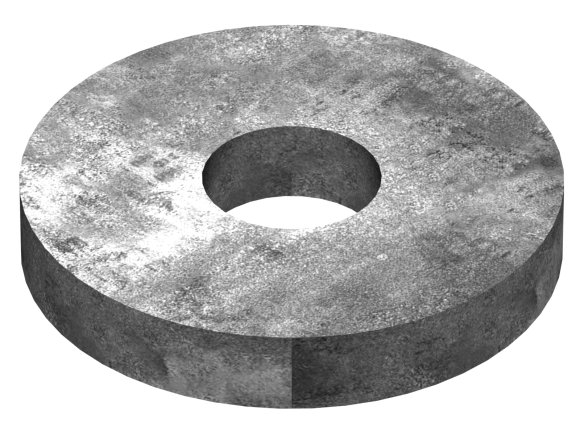 Dock Flat Washers 5/8 x 2-1/2 in Steel HDG
