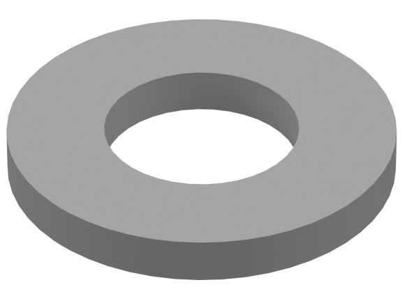 Flat Washers 1/4 x 1/2 in 18-8 SS