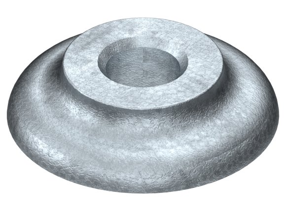 Ogee Washers 5/8 x 2-3/4 in 30 Grey Iron HDG