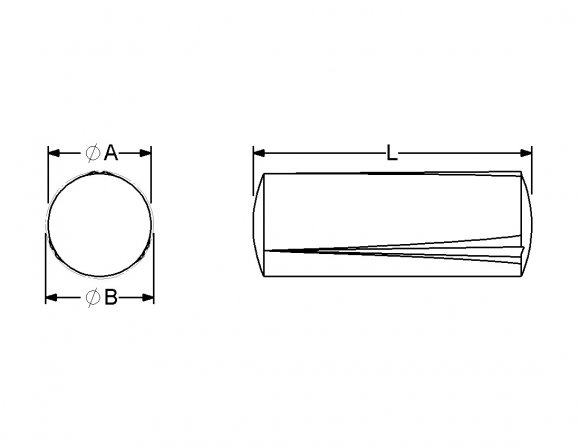 Groove Pin 1/2 x 3-3/4 Type A Alloy Steel Oiled