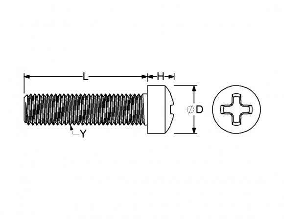 Fillister Head Machine Screws #10-24 x 2 in 18-8 SS
