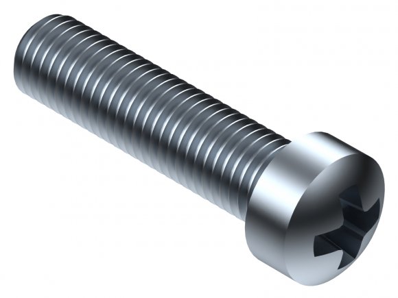 Fillister Head Machine Screws #8-32 x 3/8 in SteelZC