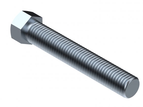 Cap Hex Head Bolts M20 x 2.5 x 70 DIN 933 10.9 SteelZC