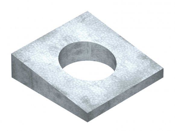 Square Beveled Washers 3/4 x 1-1/2 in Malleable IronHDG