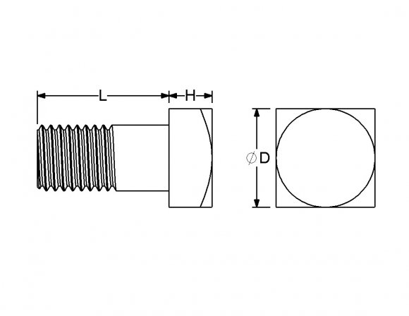 Square Head Bolts 5/16-18 x 1-3/4 in A307 A Steel