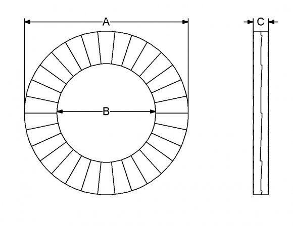 TEC Washer Glued Pair 8MM, 5/16" AS