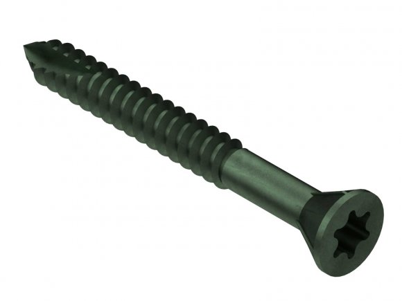 Flat Head Deck Screws #9 x 2 in Steel Prime Plus Grn