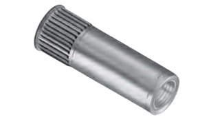 AVK Threaded Insert Knurled AK 1/4-20 x 165 Alum Open End
