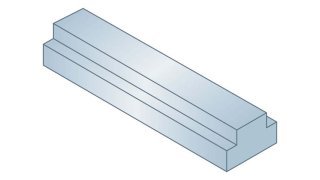 MAK-A-KEY Step Key Stock 3/16 x 1/4 x 1 Ft Type 2 ZC