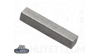 Machine Key 3/8 x 3/8 x 1-1/2 Form B Carbon Steel Undersize