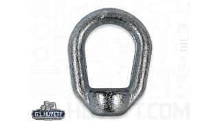 Lifting Eye Nut, 1/2-13, Bail: 3/8, 1045 Steel, HDG