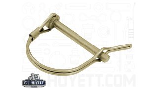 Snap Safety Pin Round Two Wire Tab Lock 1/4 x 1-3/4 Steel ZC