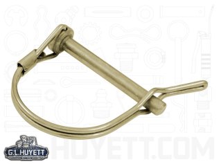 Snap Safety Pin Round Two Wire 1/4 x 1-3/4 Steel ZC