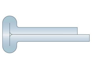 Clinch Pin 1/4 x 1-1/2 Carbon Steel Zinc Clear