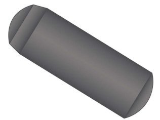 Dowel Pin Pullout Flat Vent M20 x 60 Alloy Steel DIN 7979D