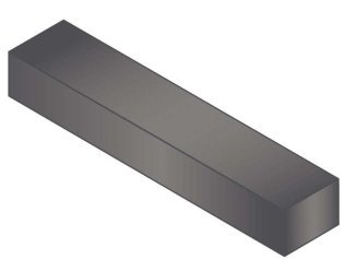 MAK-A-KEY Key Stock M8 x 7 x 1M C45K Oversize