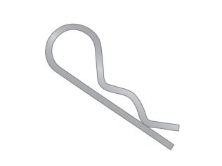 Bridge Hitch Hair Pin Clip 1/16 x 1-9/16 Stainless Steel