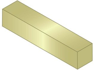 MAK-A-KEY Key Stock M8 x 8 x 1M SS 300 Oversize