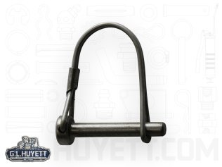 Snap Safety Pin Round Two Wire 1/4 x 1-3/4 Steel ZC