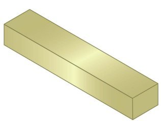 MAK-A-KEY Key Stock 28 mm x 16 mm x 1M C45K Undersize