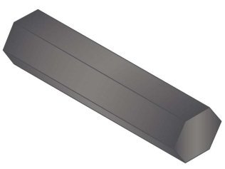 MAK-A-KEY Round Key Stock M22 x 1M Carbon Steel Undersize