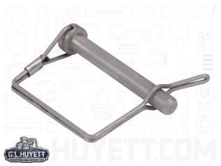 Snap Safety Pin Square Two Wire 3/8 x 2-1/4 Steel ZC