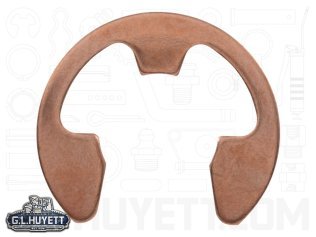 E-Clip Bowed External Retaining Ring Clip 7/16 SS PL