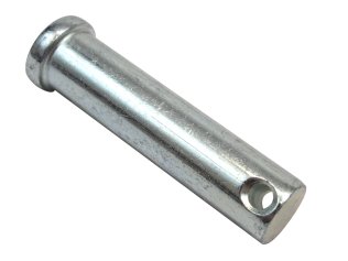 Clevis Pin Cotterless 1/2 x 2 Low Carbon Steel Zinc Clear