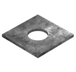 Square Flat Washers 3/4 x 2-3/4 in Steel HDG
