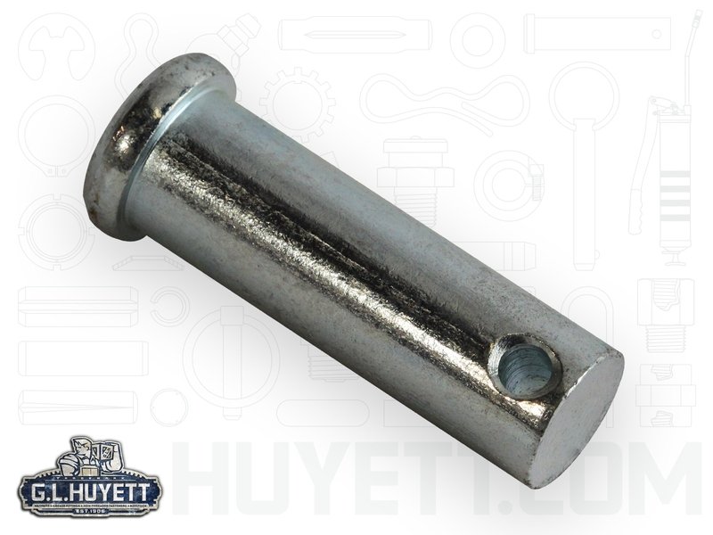 ITW Clevis Pin 1/2 x 1-3/4 Low Carbon Steel Zinc Clear