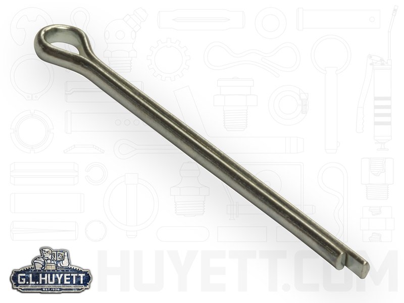 Cotter Pin 7/64 x 1-1/2 Carbon Steel Zinc Clear