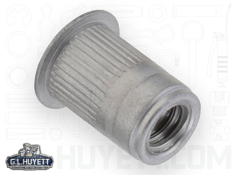 AVK Threaded Insert Knurled AL 1/4-20 x 165 Alum Open End