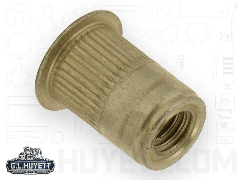 AVK Threaded Insert Knurled AL M6-1 x 4.2 ZY Triv Open End