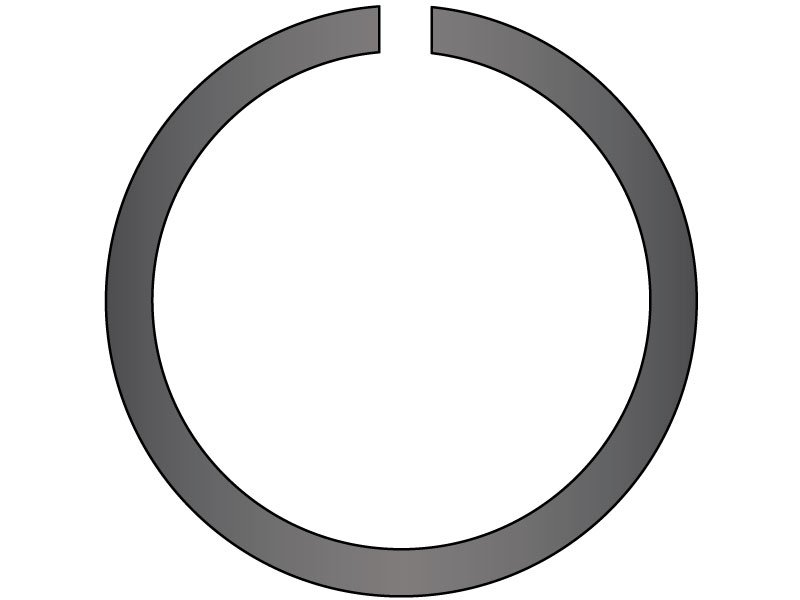 Round External Retaining Ring M60 Spring Steel Phos