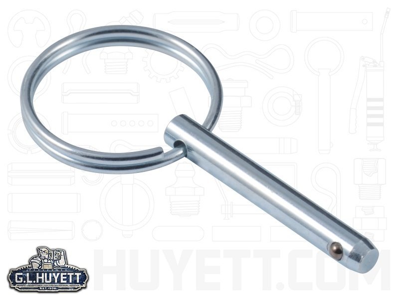 Detent Pin 3/16 x 1.000 (1) Medium Carbon Steel Zinc Clear