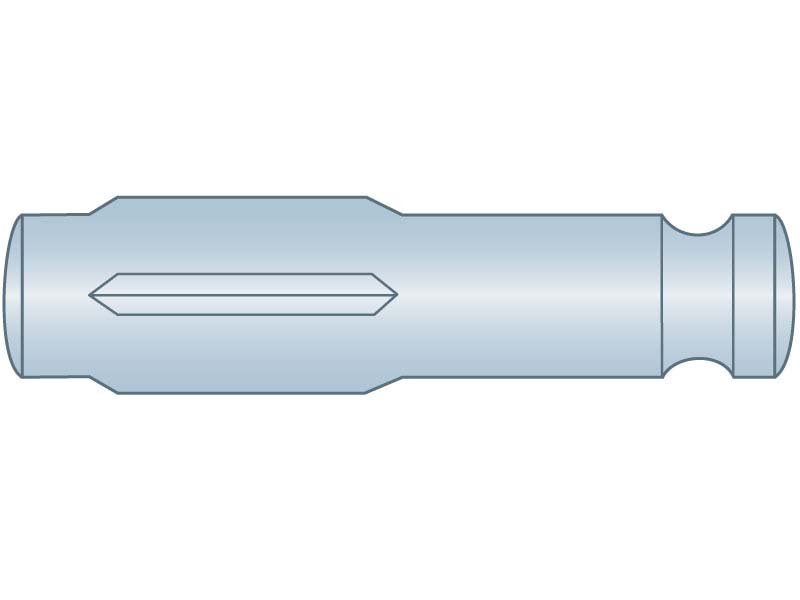 Groove Pin 3/32 x 3/4 Type G Low Carbon Steel Zinc Clear