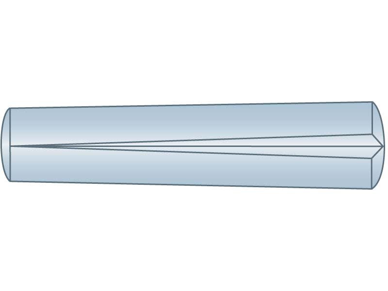 Groove Pin 1/8 x 5/8 Type A Low Carbon Steel Zinc Clear