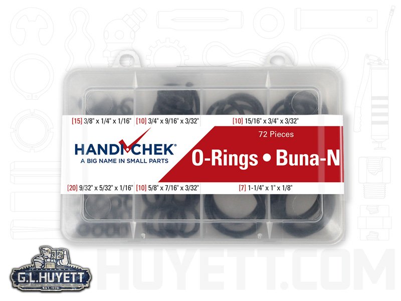 O-Ring Buna N Assort 72 Piece