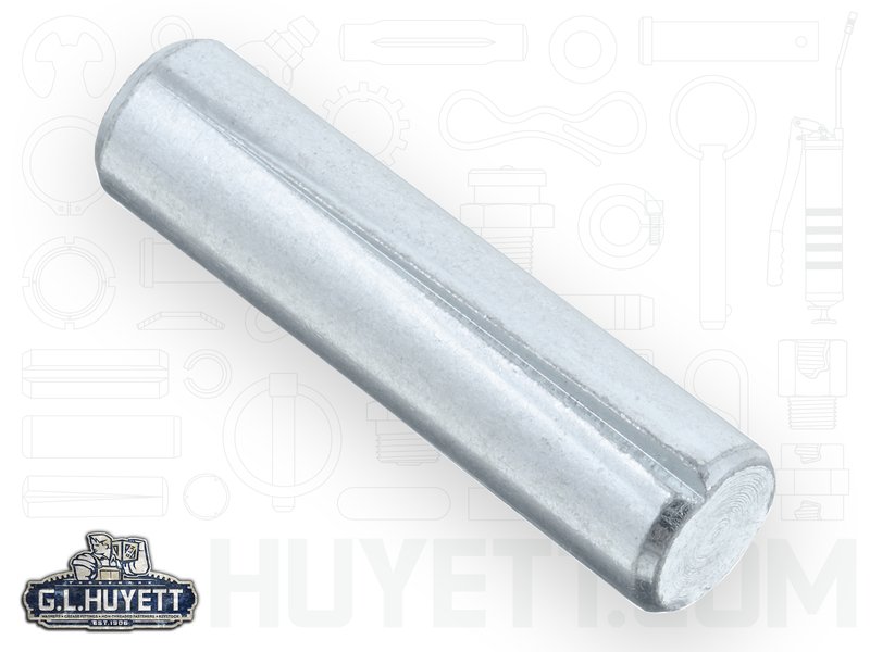 Groove Pin 1/2 x 2 Type A Low Carbon Steel Zinc Clear