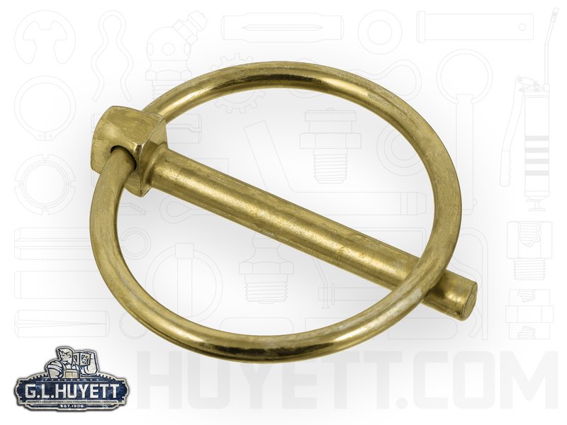 Lynch Pin 5/16" x 2-1/16" Carbon Steel Zinc Yellow