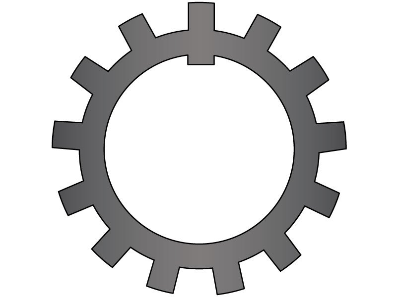 Bearing Lock Washer M62 x 40 x 1.25, 13 Tangs