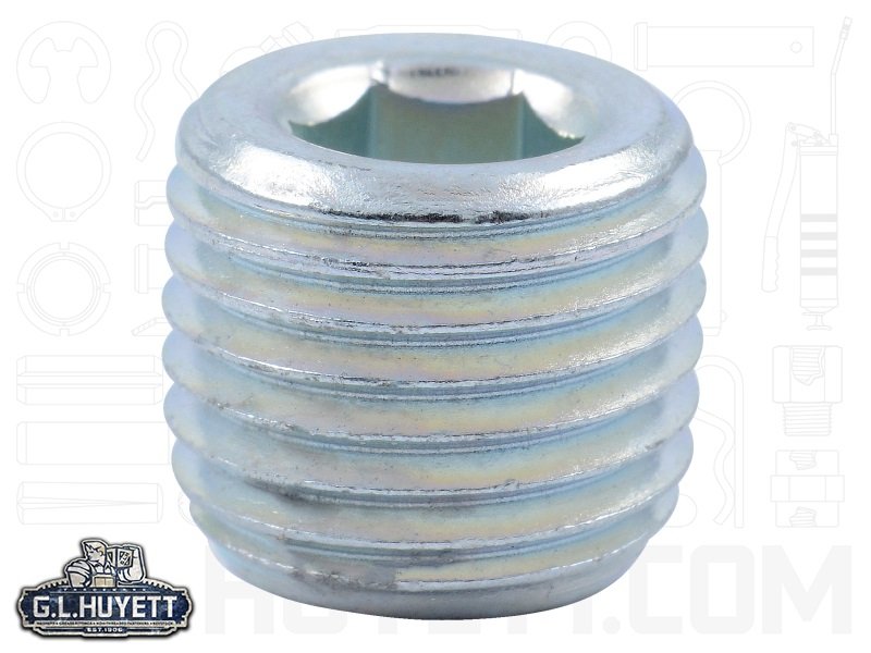 Pipe Plug 1/4 Hex Socket SAE J531 Steel ZC Triv