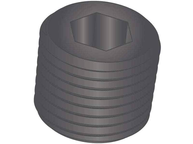 Pipe Plug M12 Hex Socket DIN 906/158 Steel