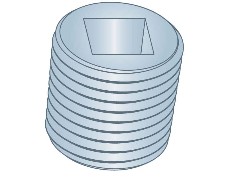 Pipe Plug 1/4 Square Socket SAE J531 Steel ZC Triv